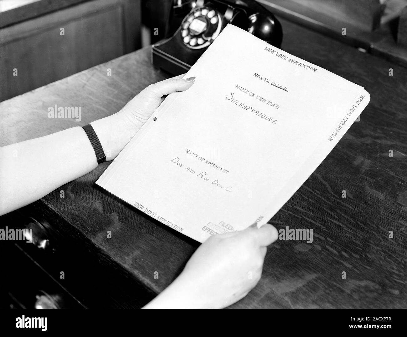 Editorial use only Food and Safety Administration (FDA) folder ...