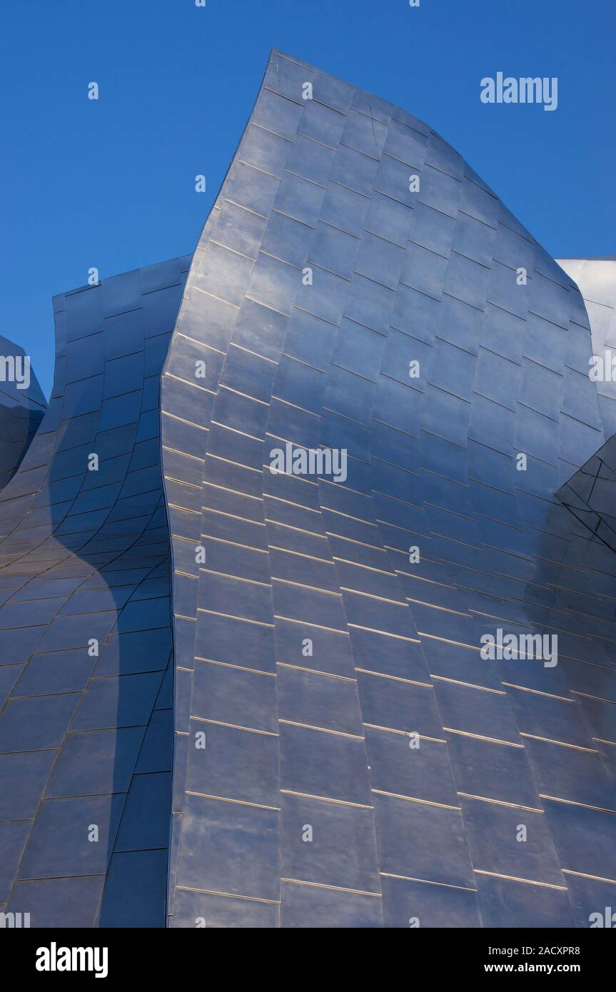 Stainless steel panels form the exterior of the Walt Disney Concert ...