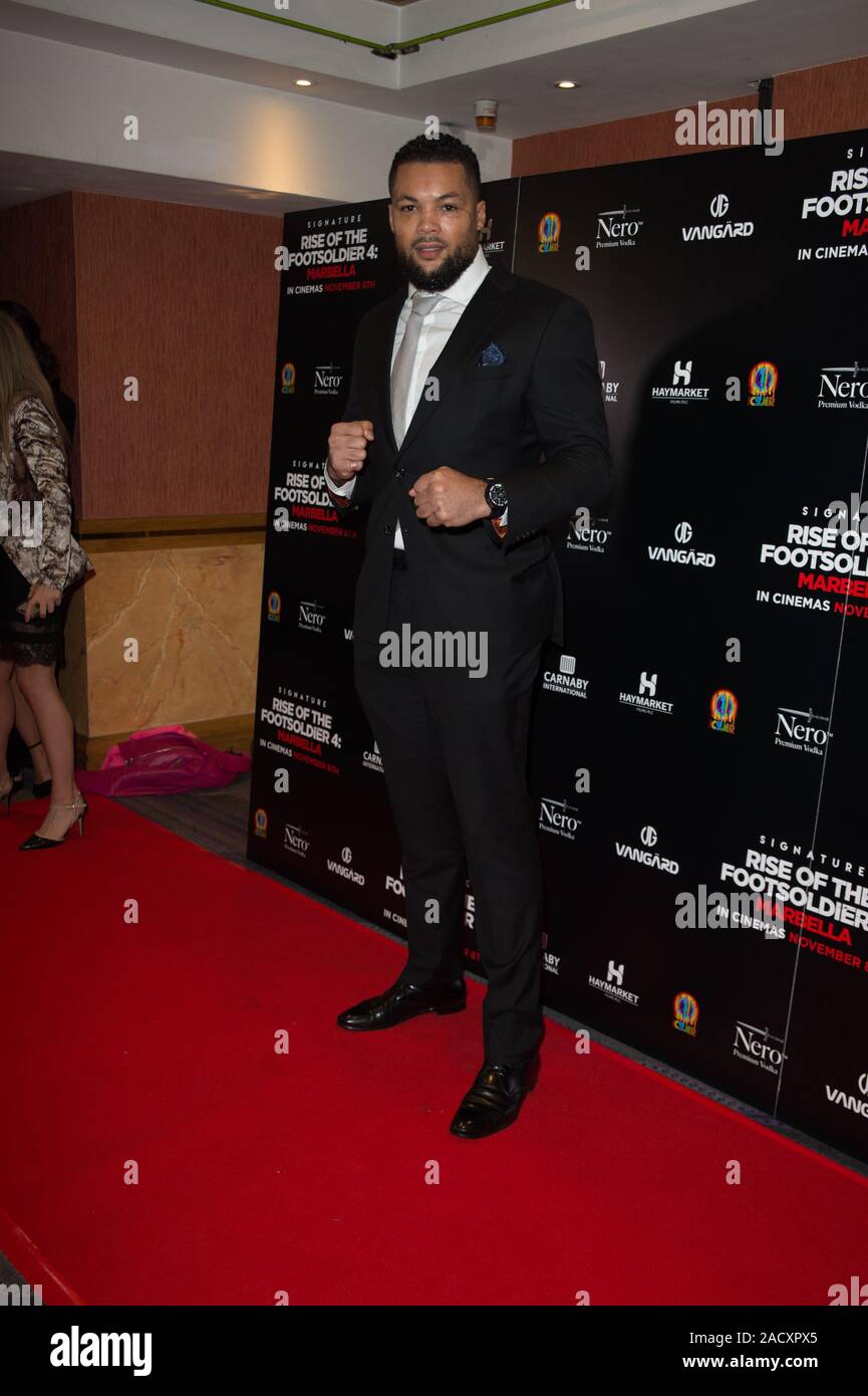 Seen arriving on the red carpet for Rise of The Footsoldier 4 Marbella ...