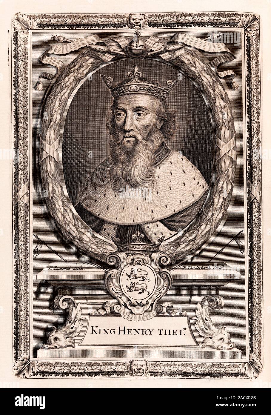 Henry I (c.1068-1135), King of England (reigned 1100-1135). Artwork ...