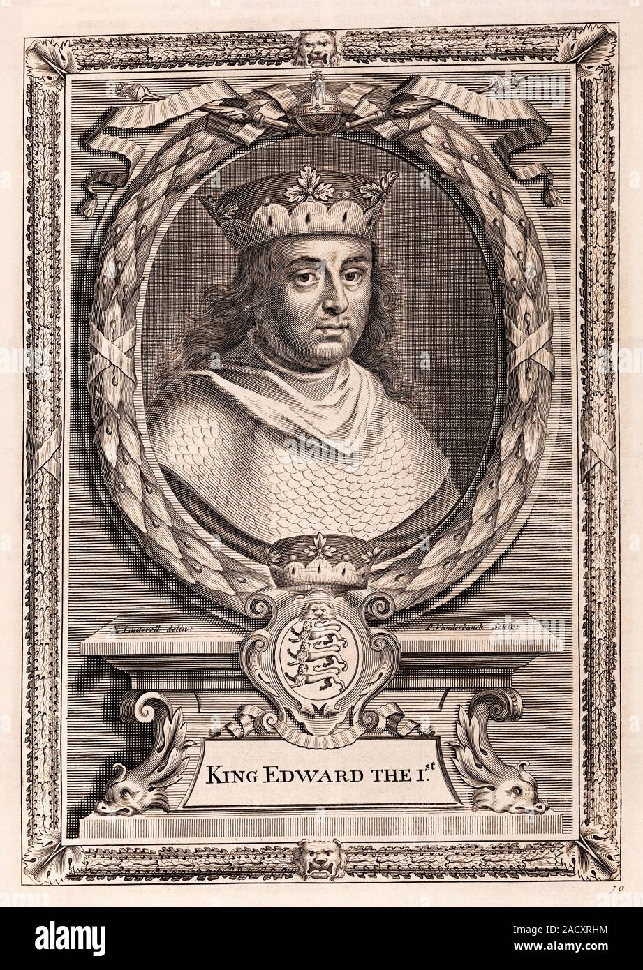 Edward I (1239-1307), King of England (reigned 1272-1307). Artwork from ...