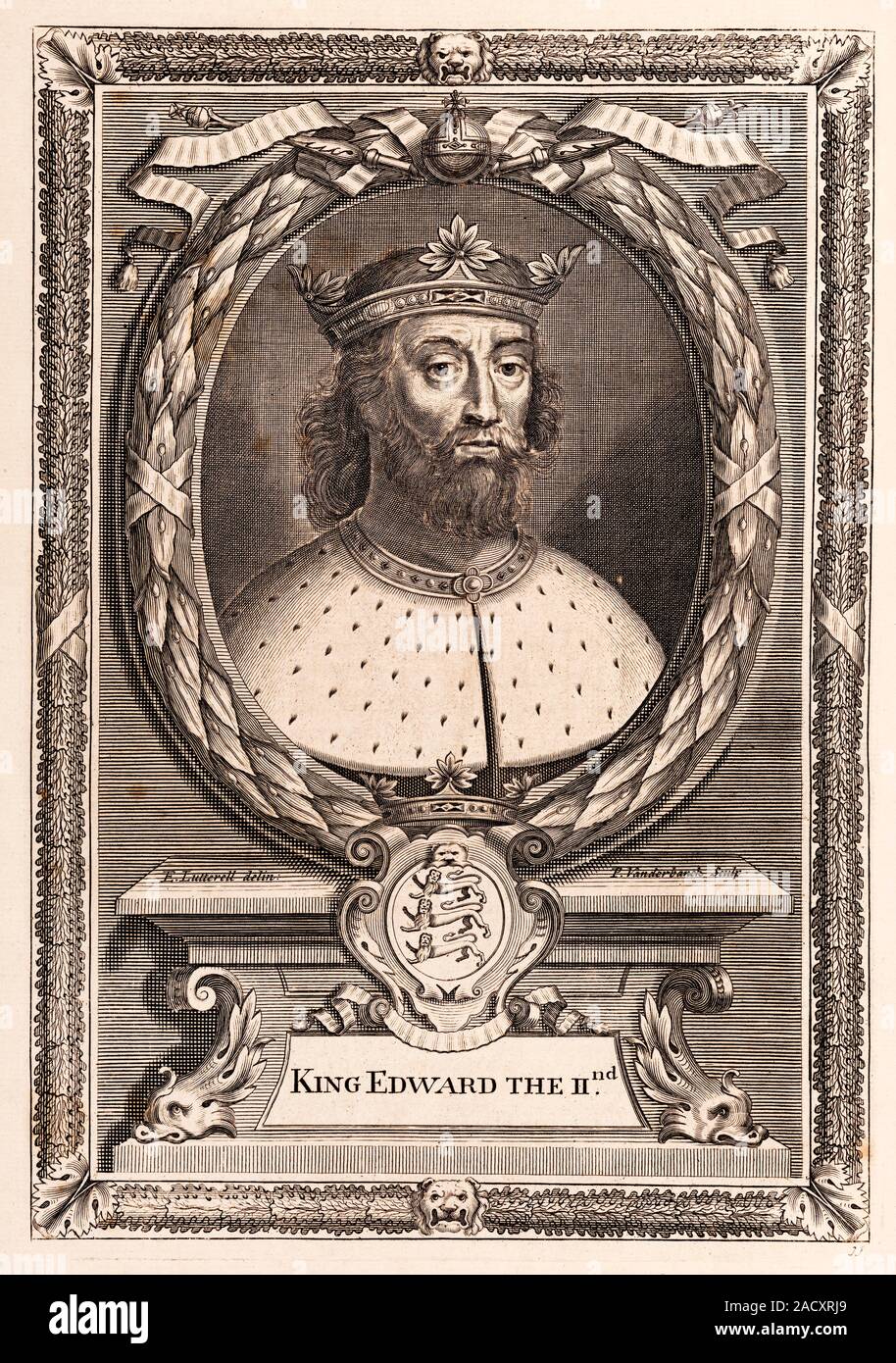 Edward II (1284-1327), King of England (reigned 1307-1327). Artwork from 'A General History of ...