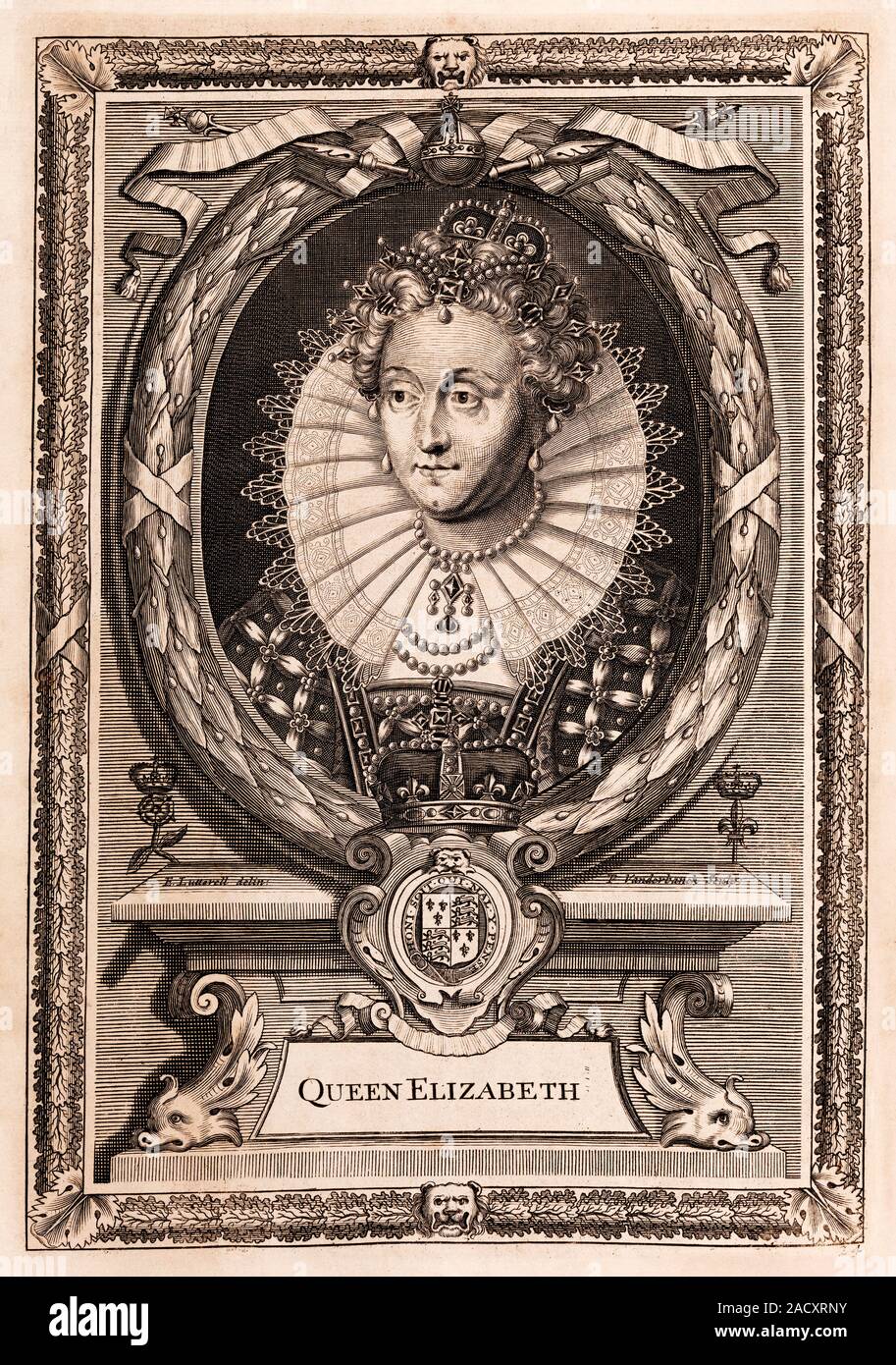 Elizabeth I (1533-1603), Queen of England (reigned 1558-1603). Artwork ...