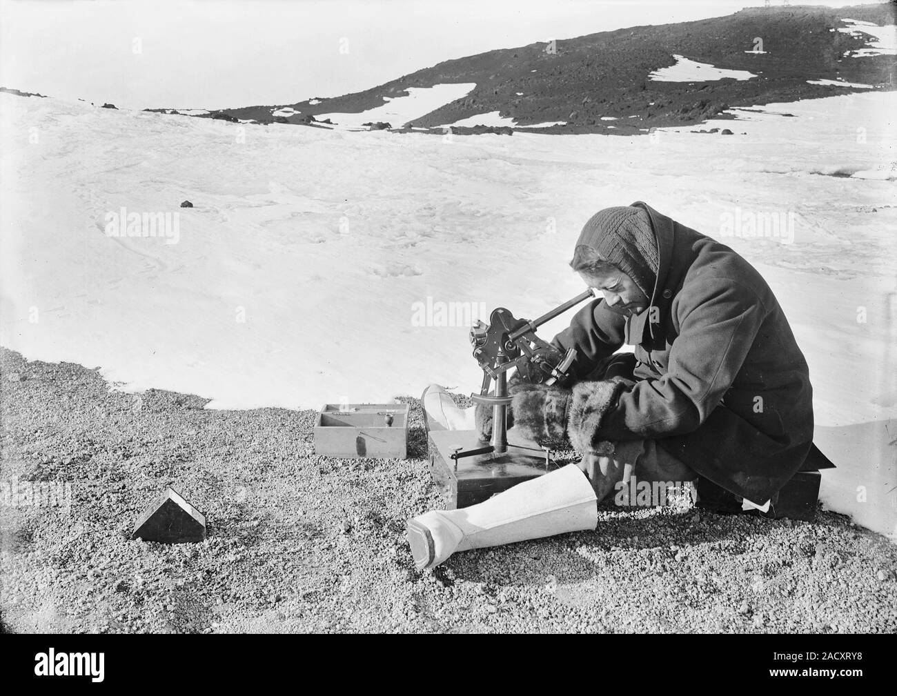 Antarctic navigation observations. British Royal Navy lieutenant Henry ...