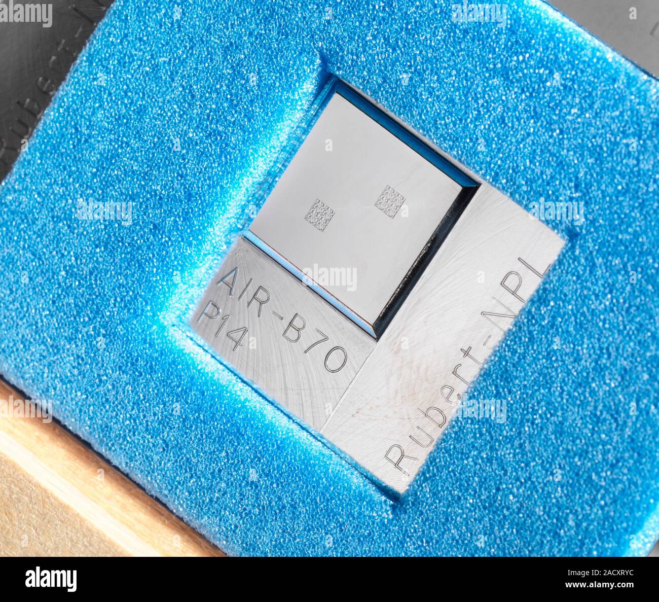 Surface texture calibration box. Box for calibrating optical ...