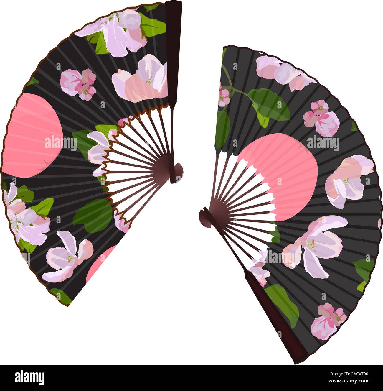 Fan apple blossom Stock Vector Images - Alamy