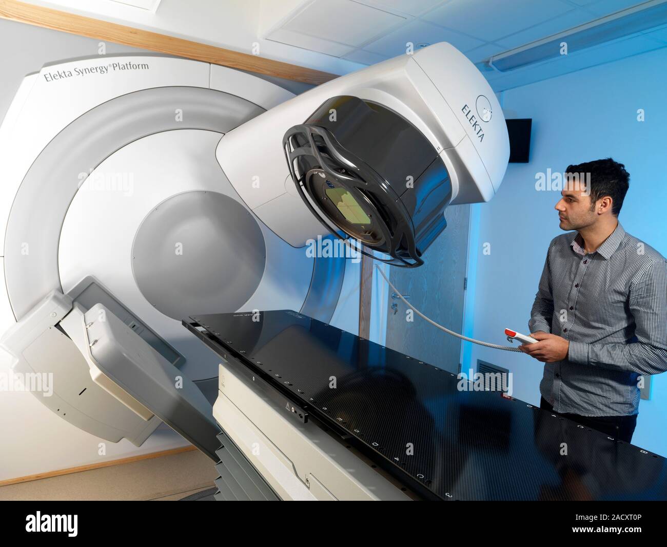 Radiotherapy machine. This is a linear accelerator (linac). It is able ...