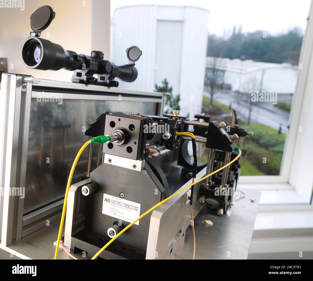 Open path laser absorption spectrometer. This instrument uses tunable ...