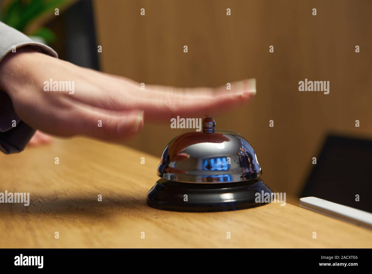 hotel reception bell Stock Photo - Alamy