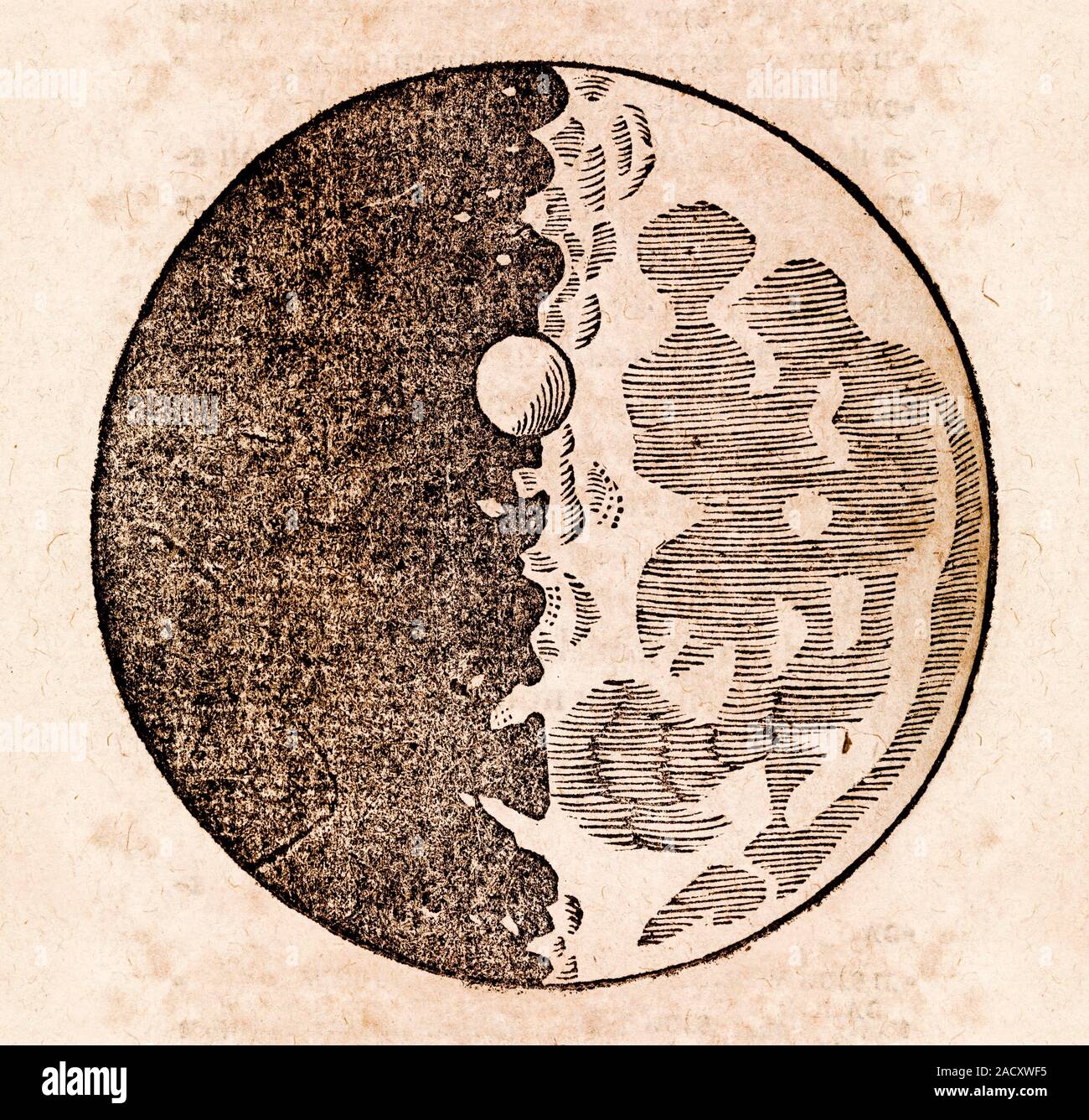 First Drawing Of The Moon By Galileo