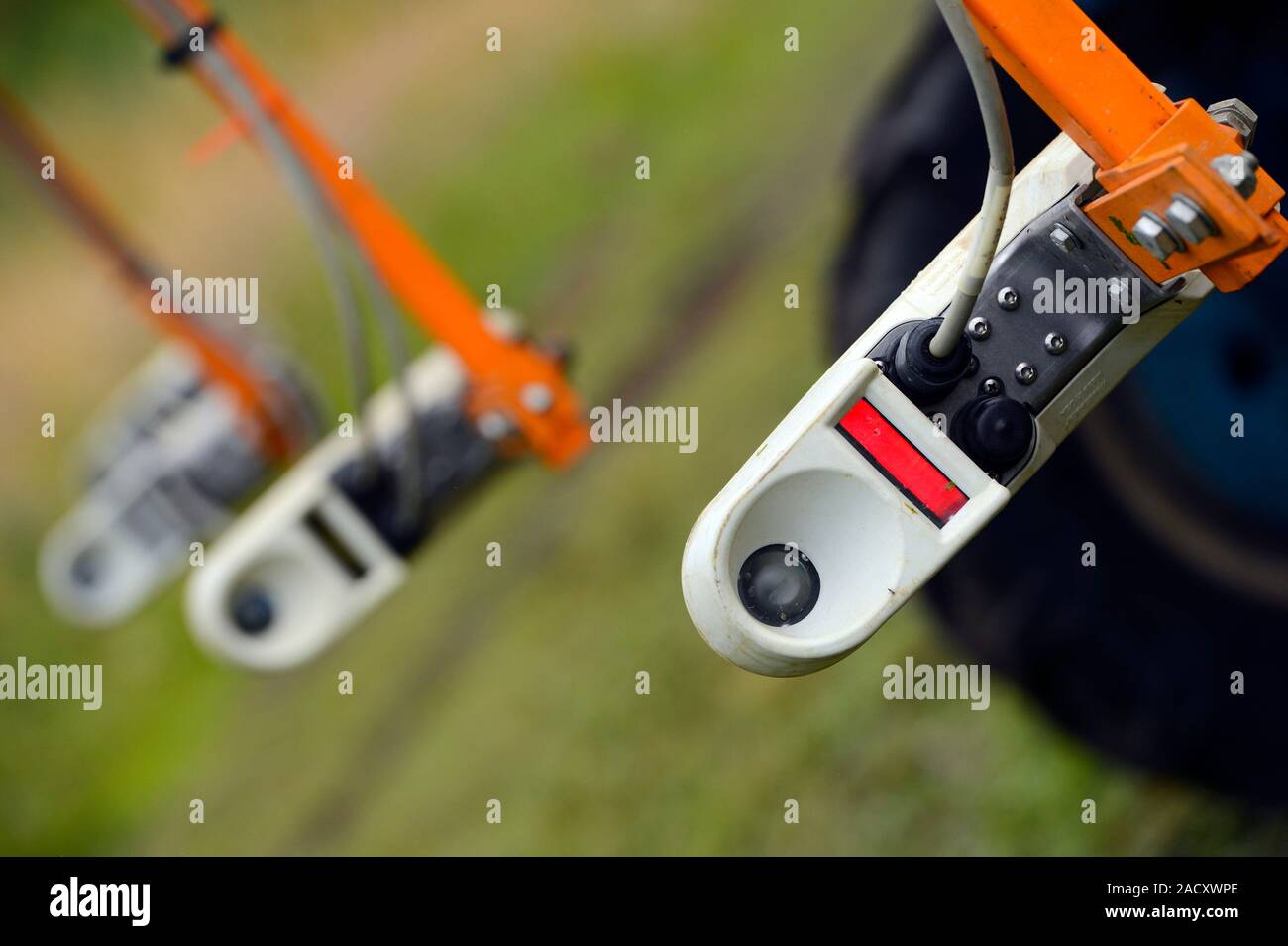 Crop sensing system. These optical sensors are used to asses the health ...