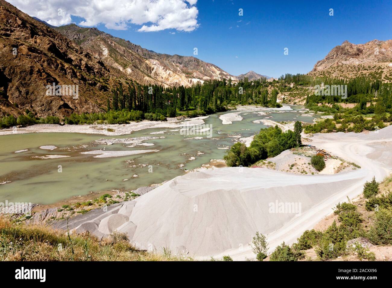 Coruh River. View of the Coruh River valley (Coruh Nehri), Mescit ...