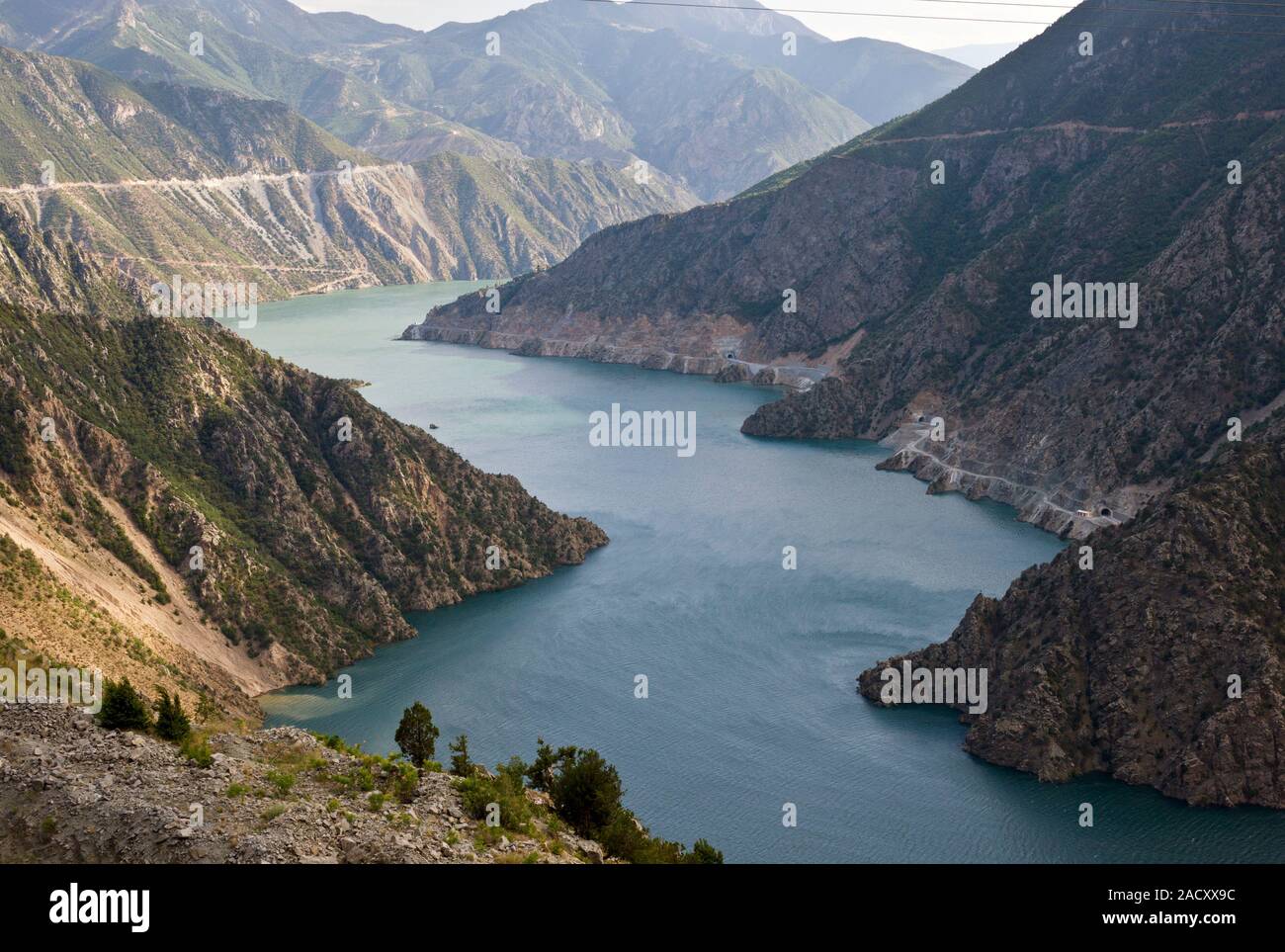 Coruh River. View of the Coruh River valley (Coruh Nehri), Mescit ...
