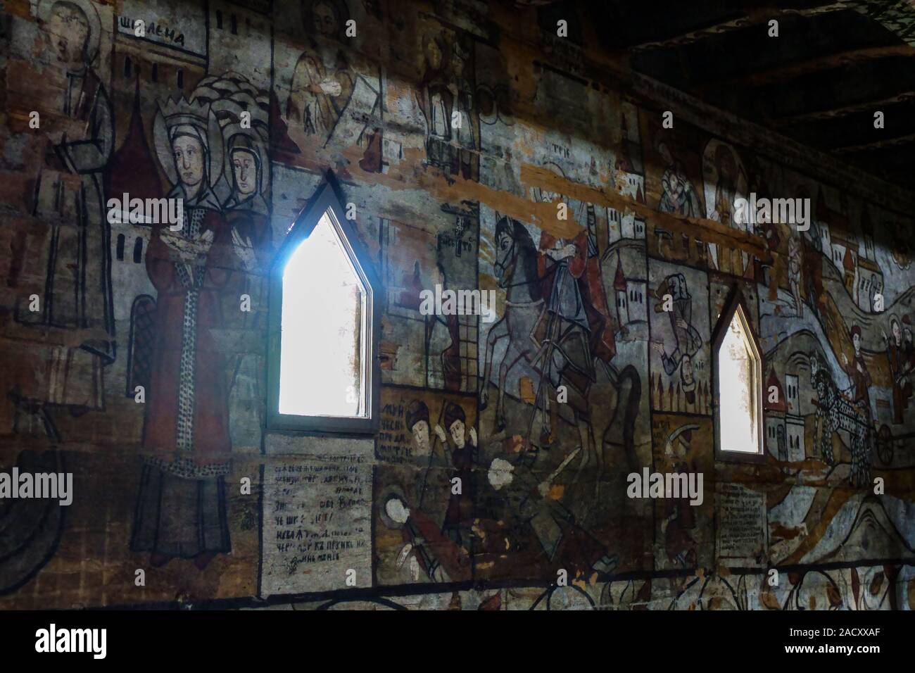 The Unesco wooden church from Ieud (Maramures/Transylvania/Romania ...