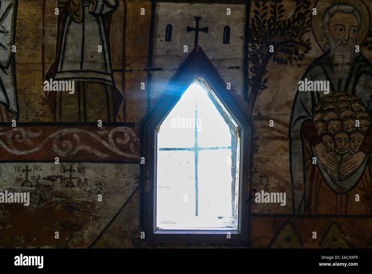 The Unesco wooden church from Ieud (Maramures/Transylvania/Romania ...