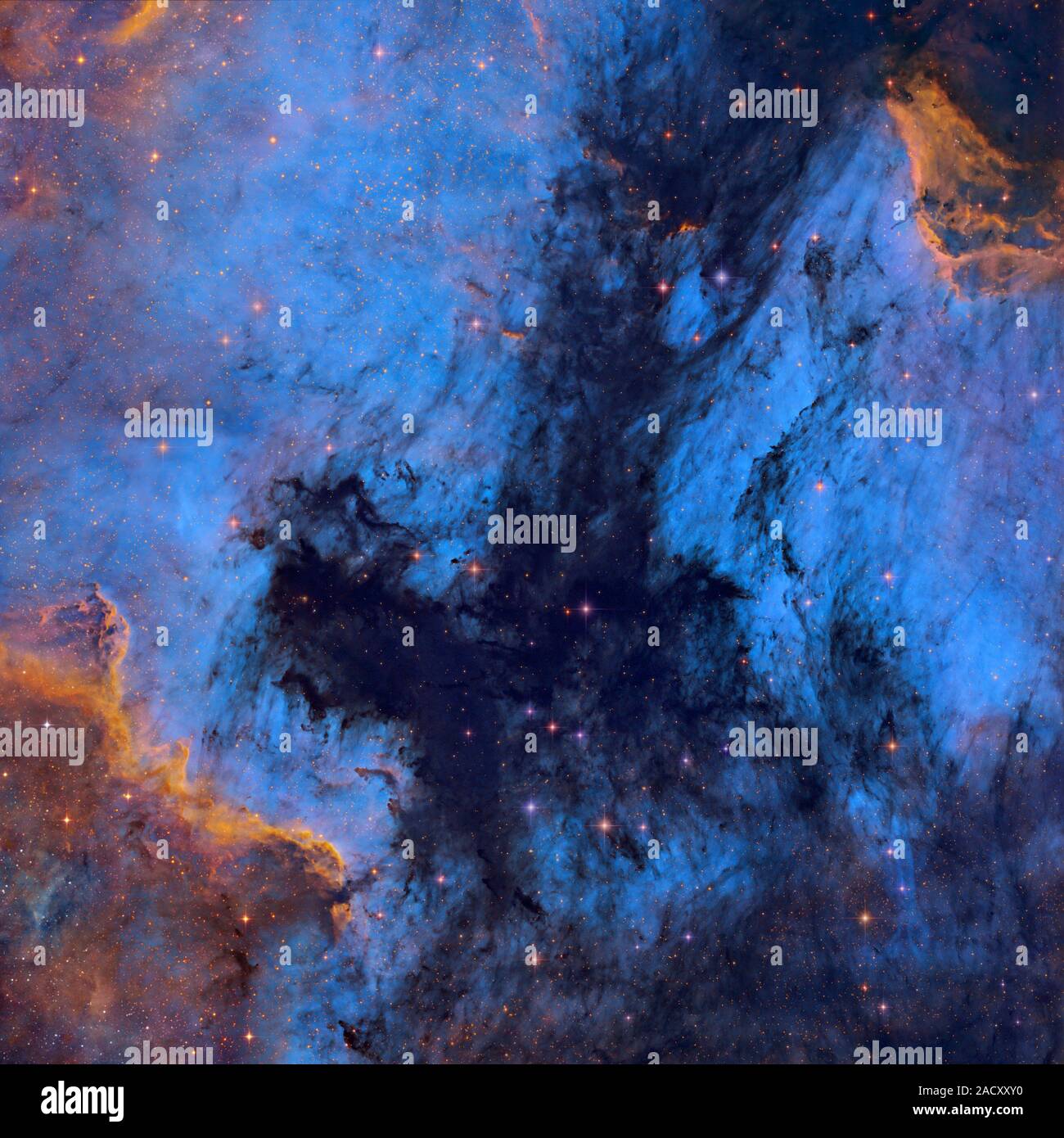 Great Rift nebula, optical image. The Great Rift (or Dark Side, Dark ...