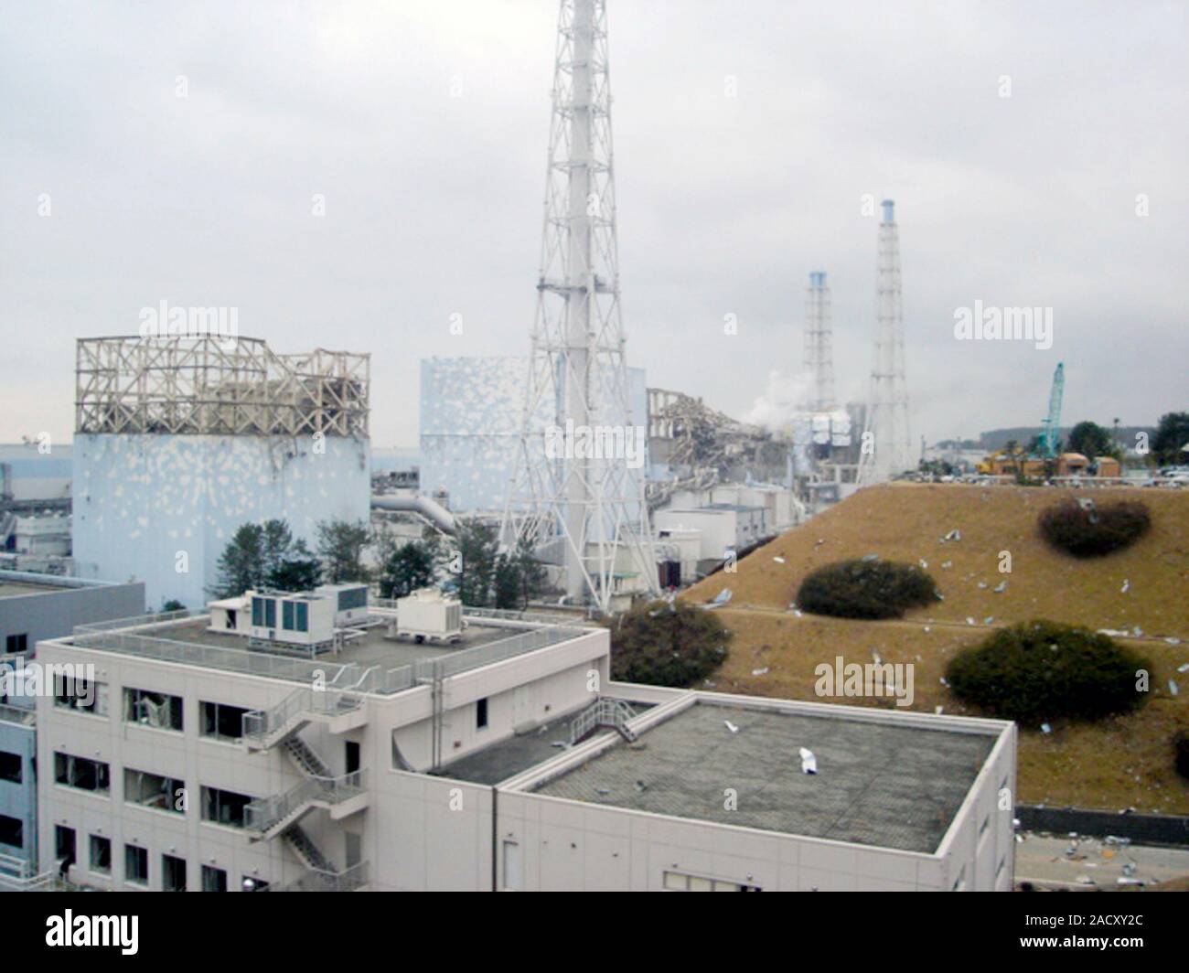 Fukushima nuclear disaster. Damage to reactors at the Fukushima Daiichi ...