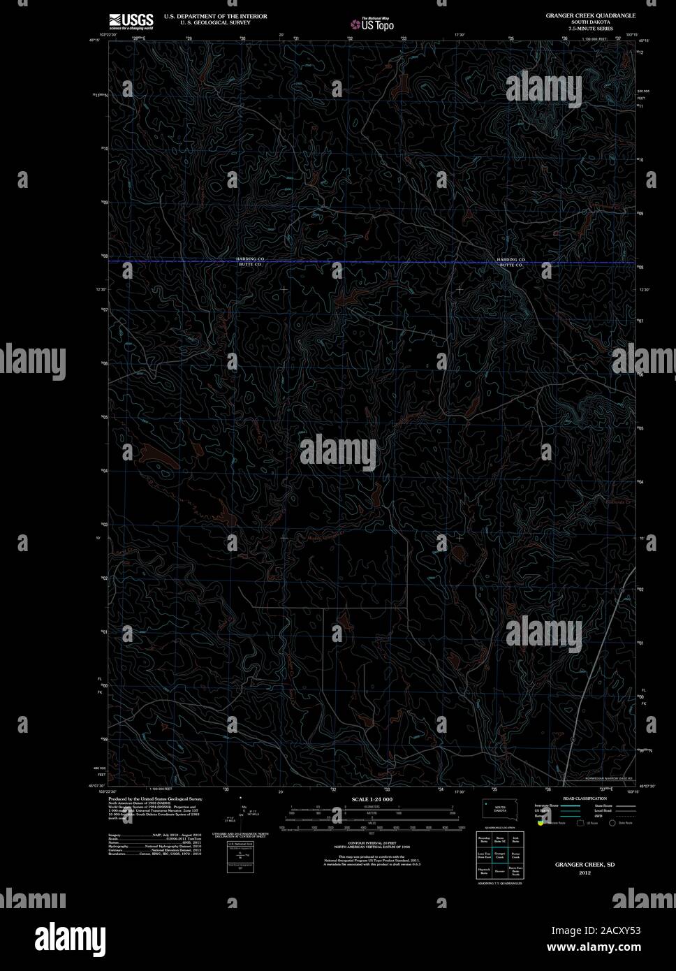 Map of granger hi-res stock photography and images - Alamy