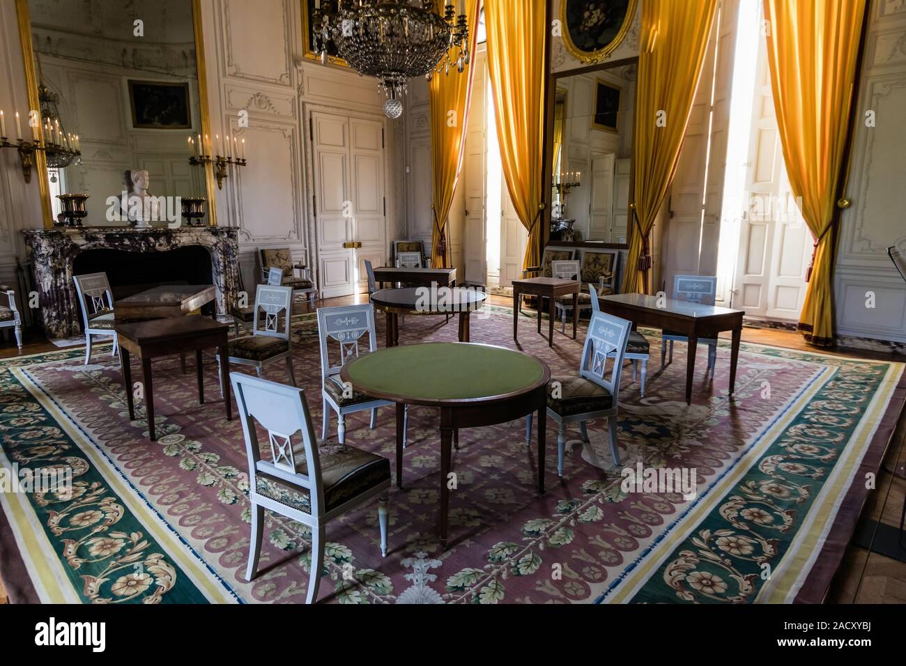 Emperor’s Family Drawing Room, Grand Trianon Palace, Versailles Stock ...