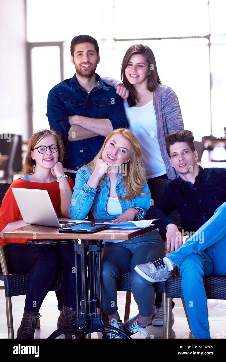 students group standing together as team Stock Photo - Alamy