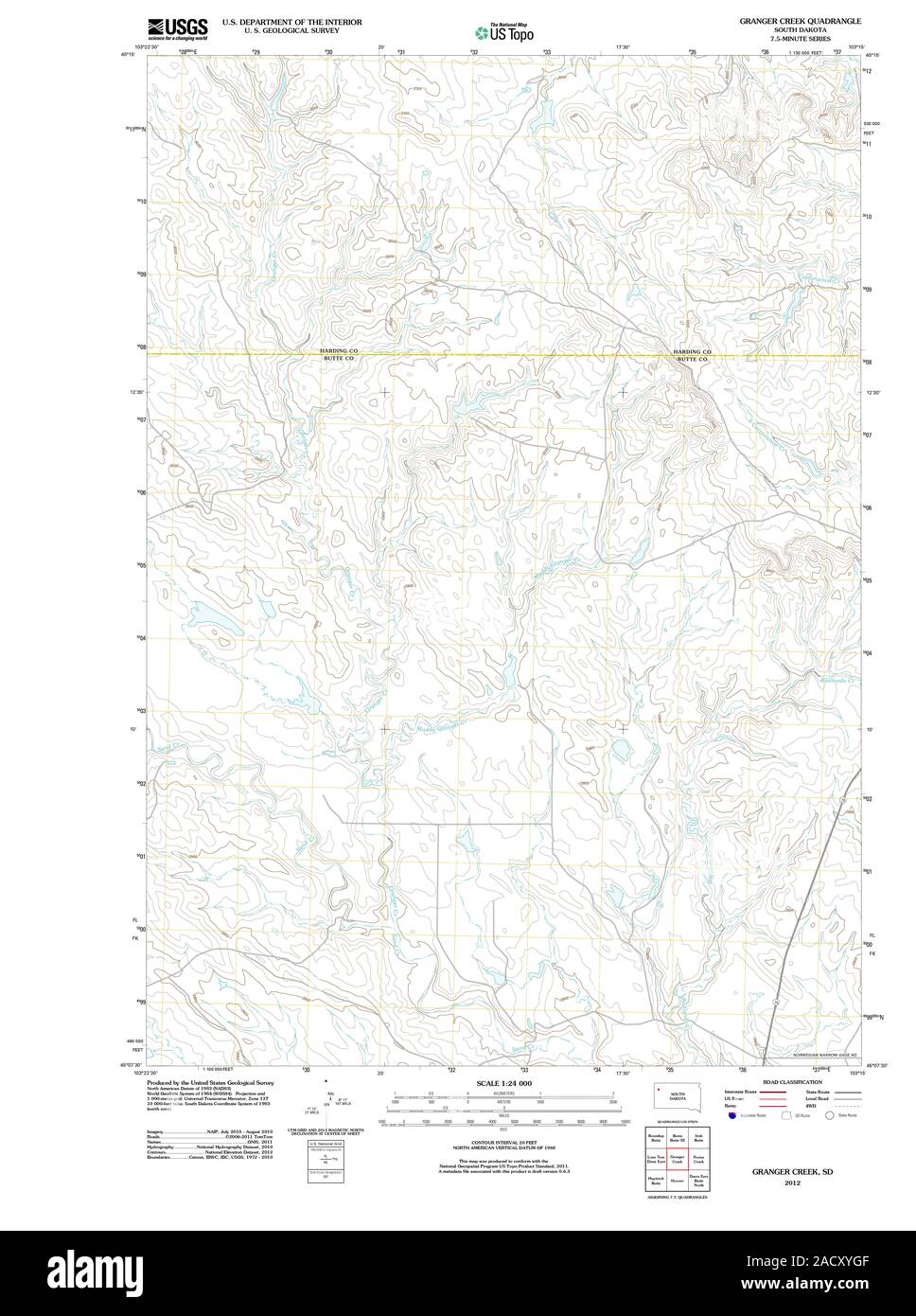 Map of granger hi-res stock photography and images - Alamy