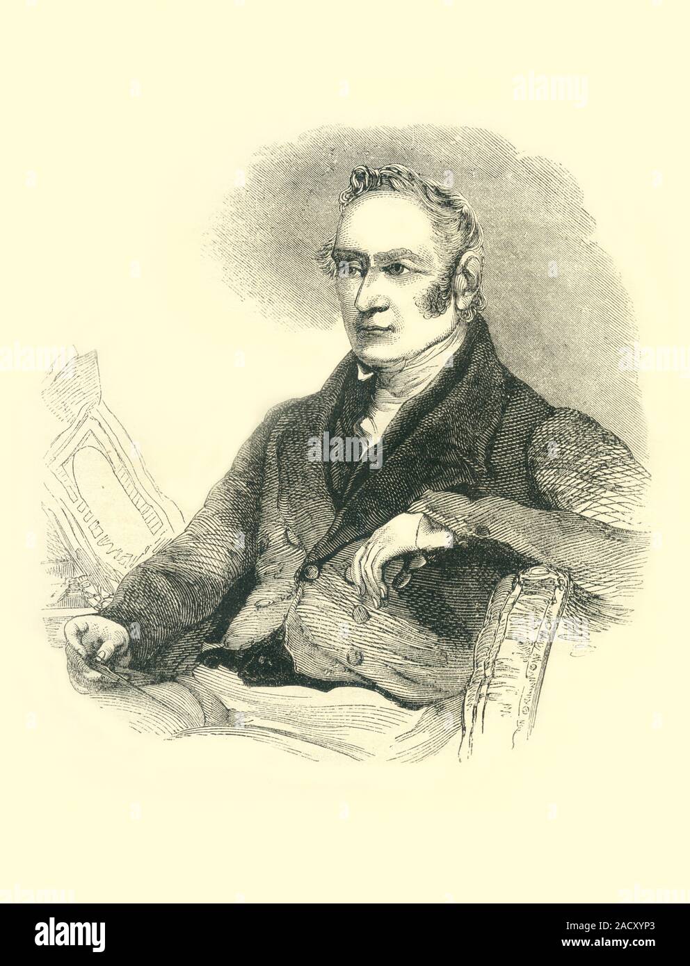 George Stephenson (1781-1848), English engineer known as the father of ...