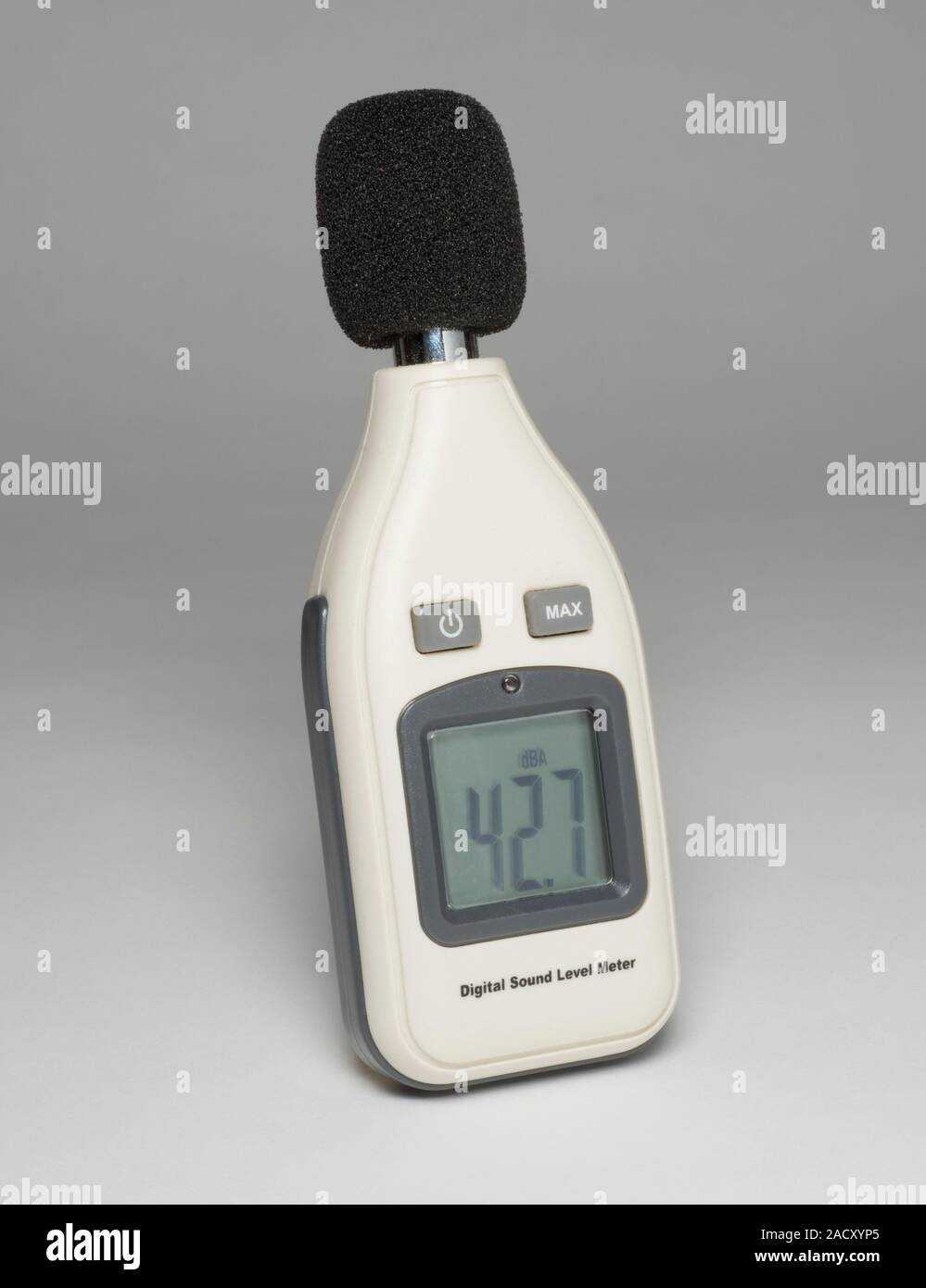 Digital sound meter. This is used to measure sound pressure levels, a ...