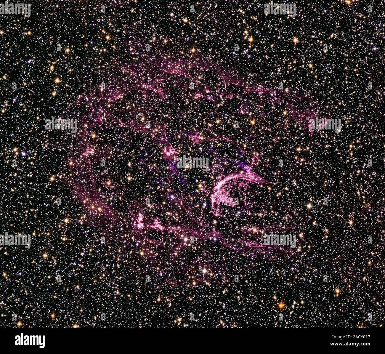 Supernova remnant N132D, Hubble Space Telescope (HST) image. The ...