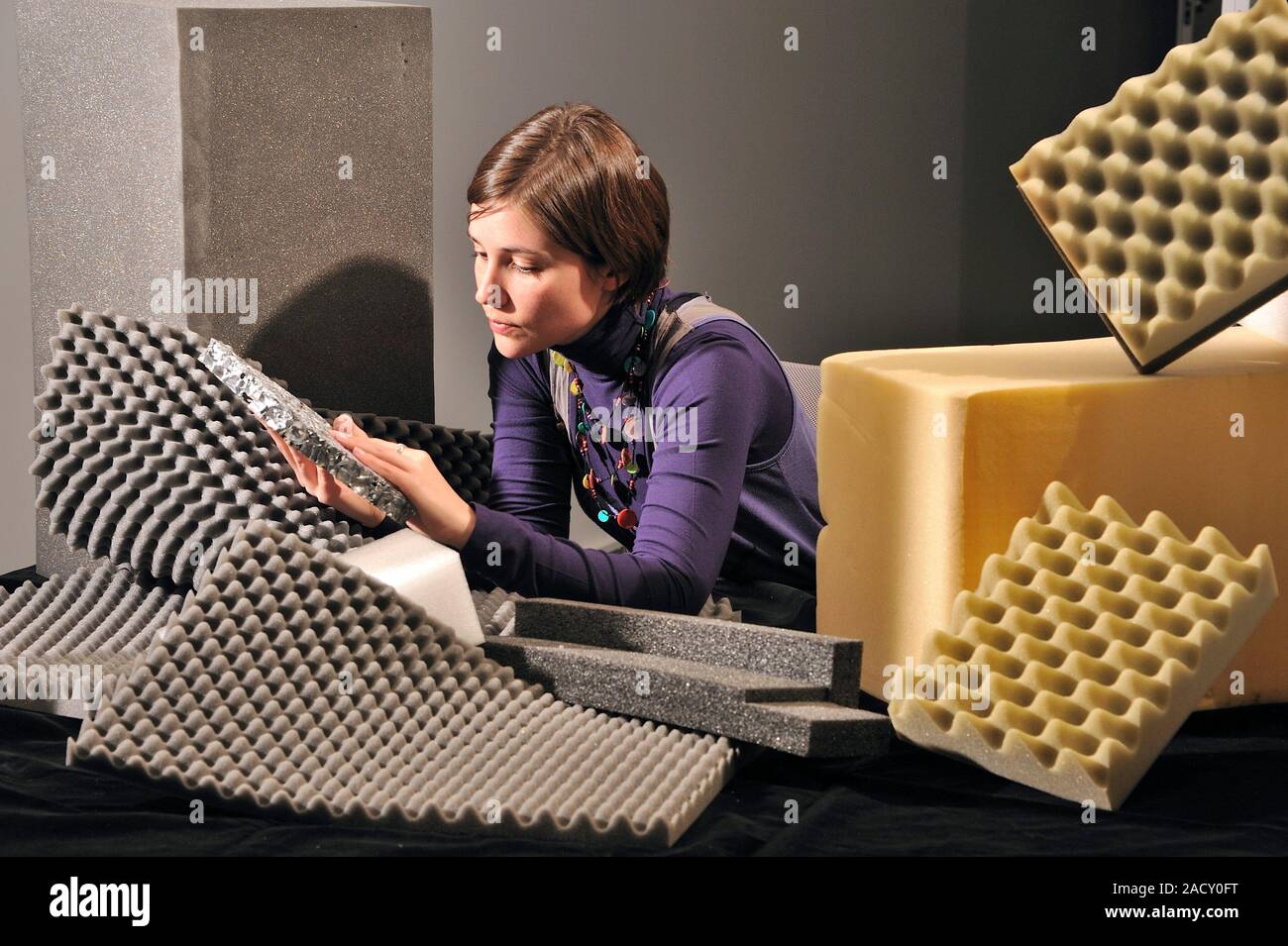 Sensory technology research. Sensory researcher recording and ...