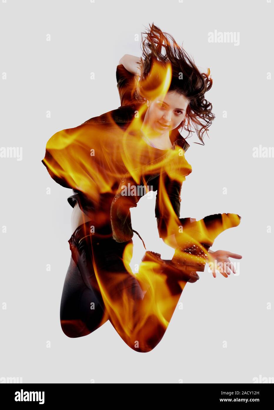 Double exposure people movement hi-res stock photography and images - Alamy