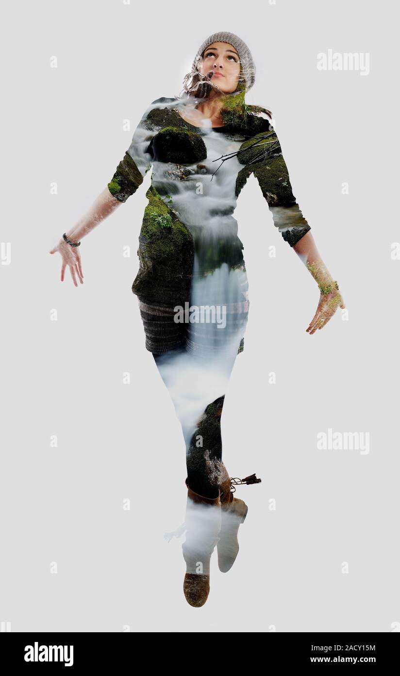 Double exposure people movement hi-res stock photography and images - Alamy