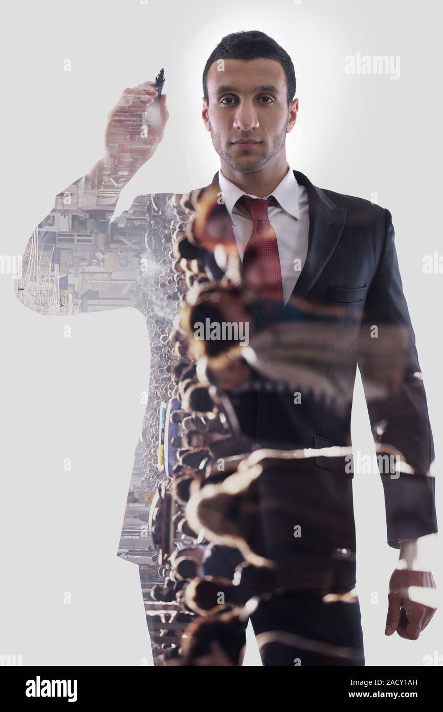 Hand draw business man hi-res stock photography and images - Alamy