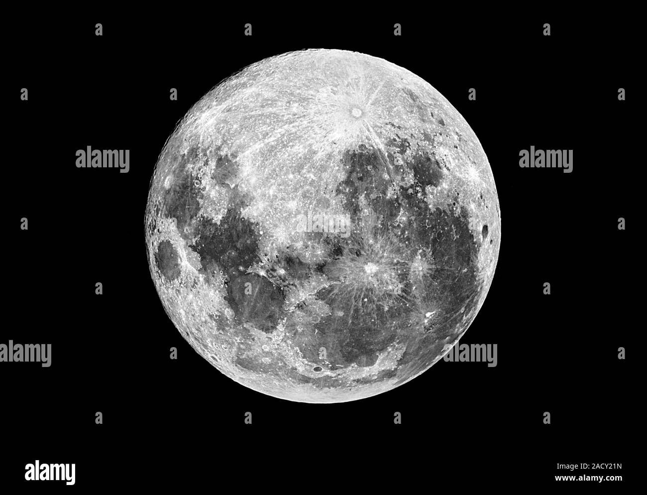 Full Moon. View of the full Moon Stock Photo - Alamy