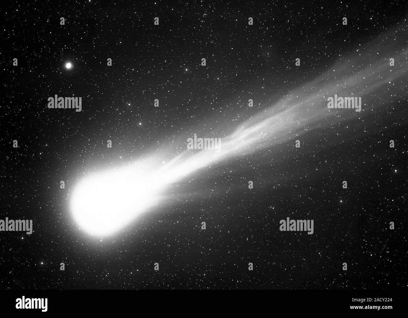 Comet Hale-Bopp. Image of the comet Hale-Bopp as viewed from Les ...
