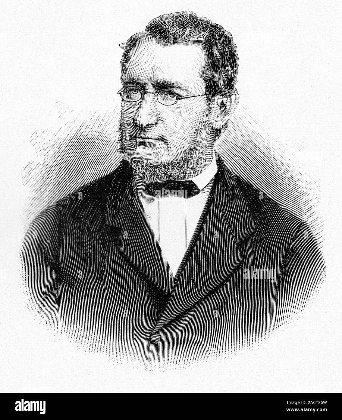 Julius von Mayer (1814-1878). 19th Century engraving of the German ...