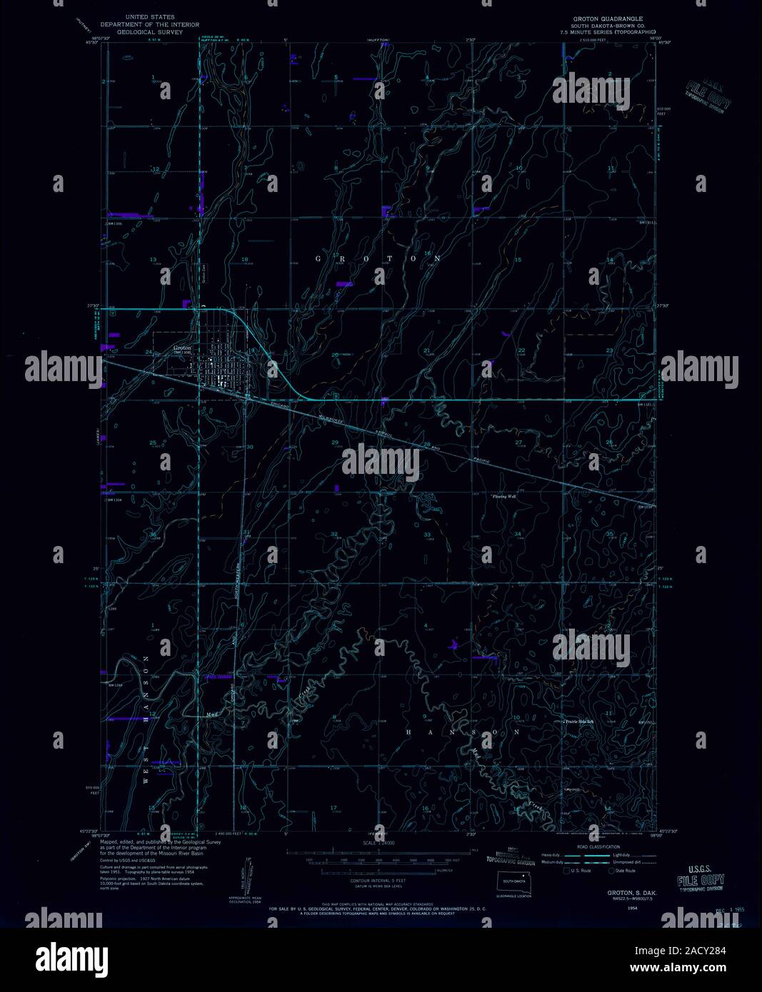 Map of groton south dakota hi-res stock photography and images - Alamy