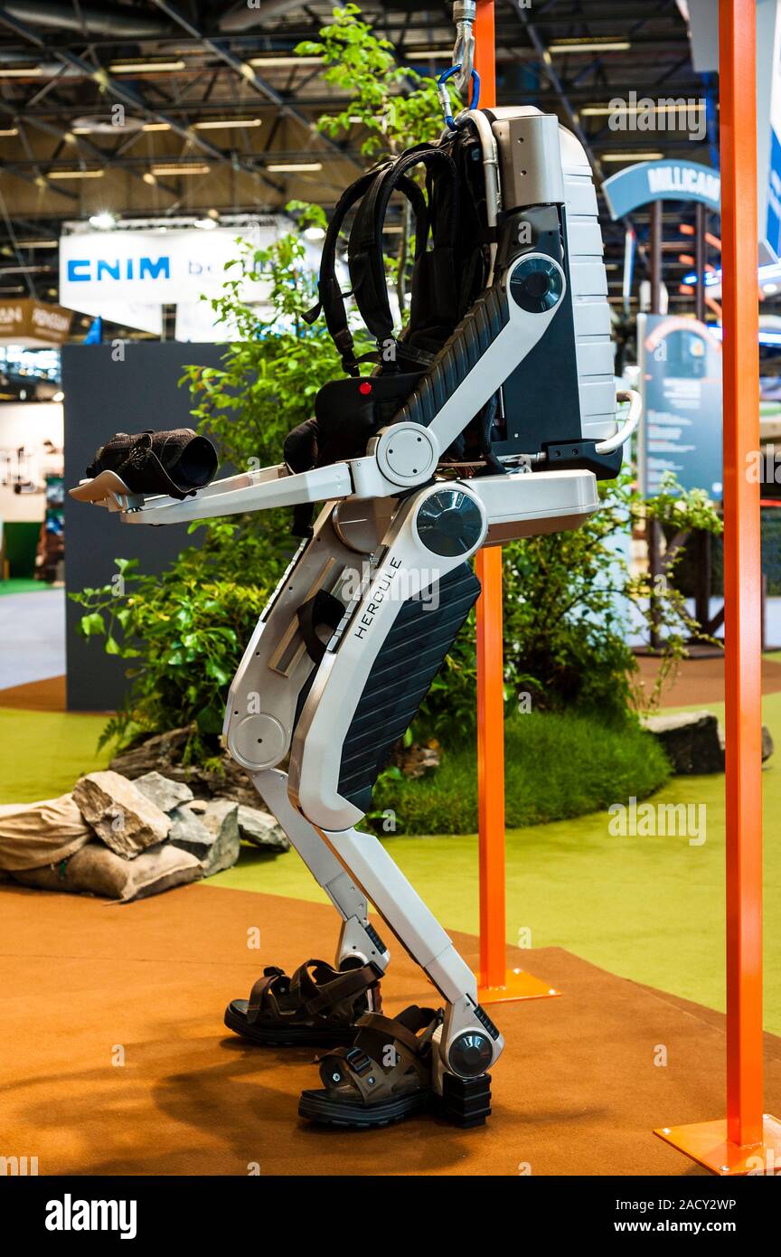 Hercule exoskeleton. Hercule robotic exoskeleton on display at the 2012 ...