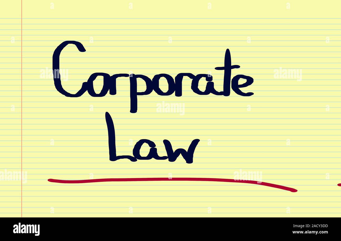 Corporate Law Concept Stock Photo - Alamy