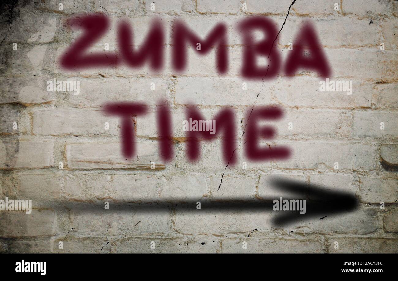 Zumba Time Concept Stock Photo - Alamy