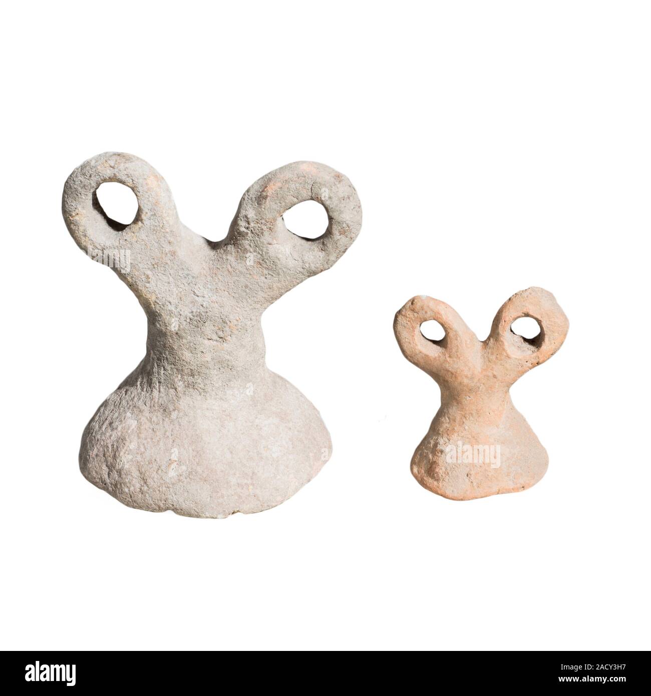 Mesopotamian terra-cotta eye idol Ca. 3300 BC Stock Photo - Alamy