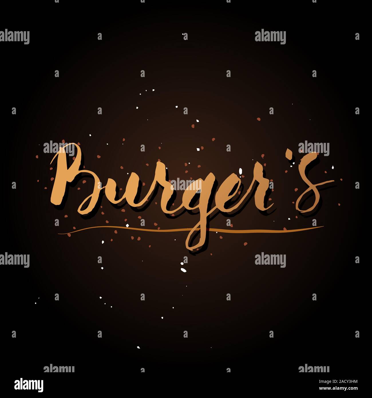 Handwriting Burgers logo Stock Photo - Alamy