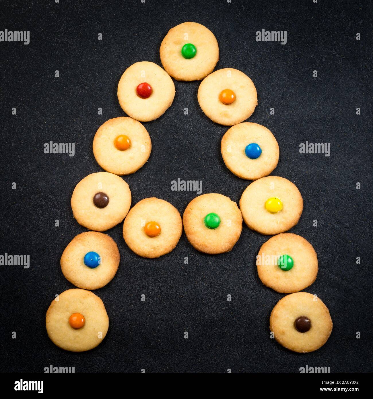 Homemade child cookies - A letter of the alphabet Stock Photo - Alamy
