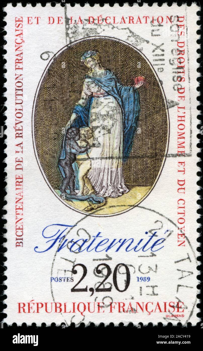 Bicentenary of the French Revolution: Fraternity Stock Photo - Alamy