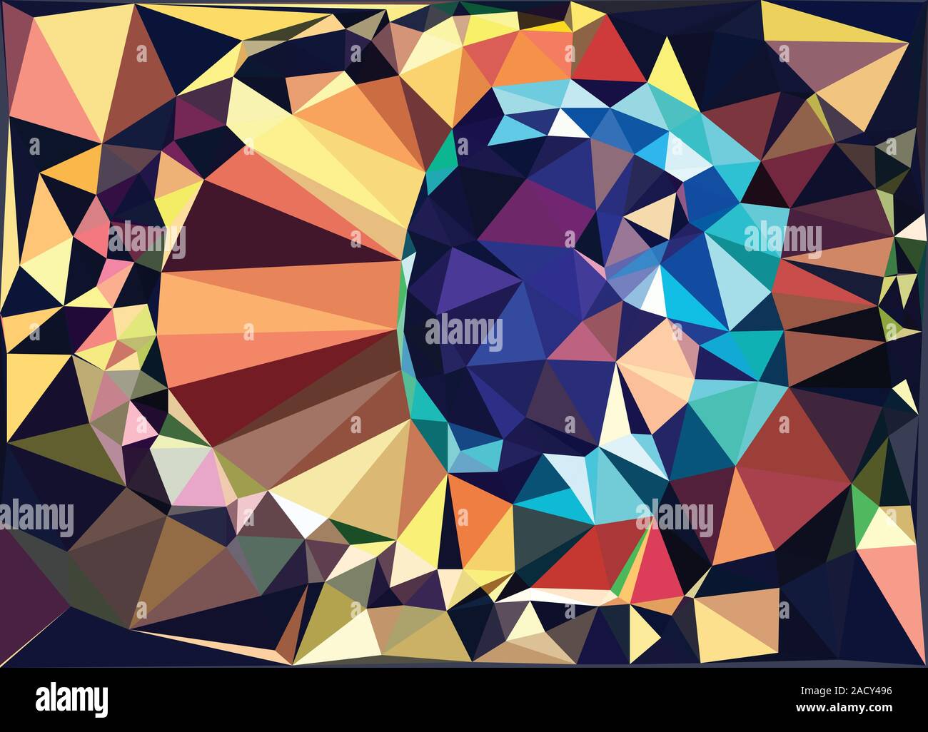 Background with colorful modern abstract geometric effect Stock Vector ...