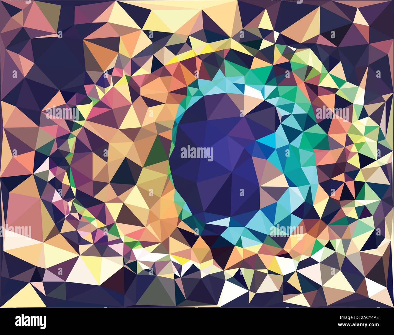 Background with colorful modern abstract geometric effect Stock Vector ...