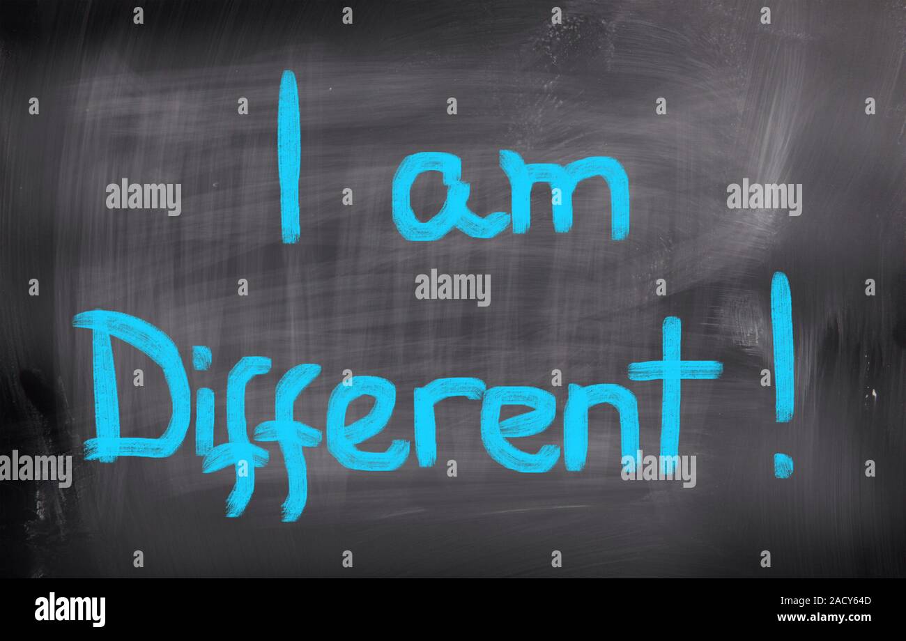 I Am Different Concept Stock Photo - Alamy
