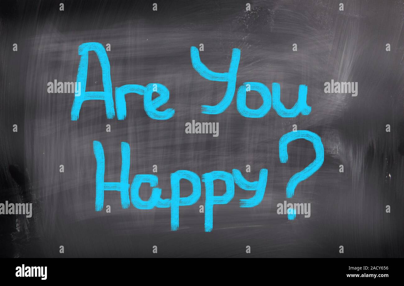 Are You Happy Concept Stock Photo - Alamy