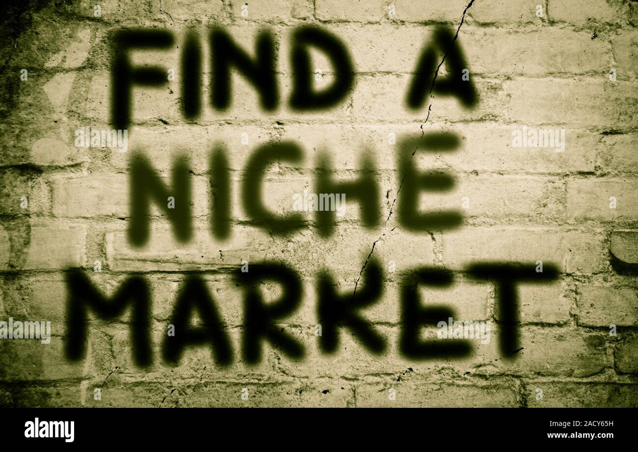 Find niche text concept hi-res stock photography and images - Alamy