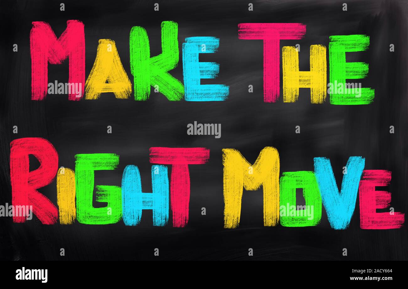 Make The Right Move Concept Stock Photo - Alamy