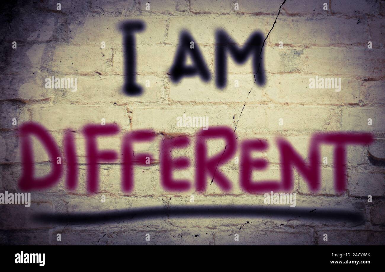 I Am Different Concept Stock Photo - Alamy